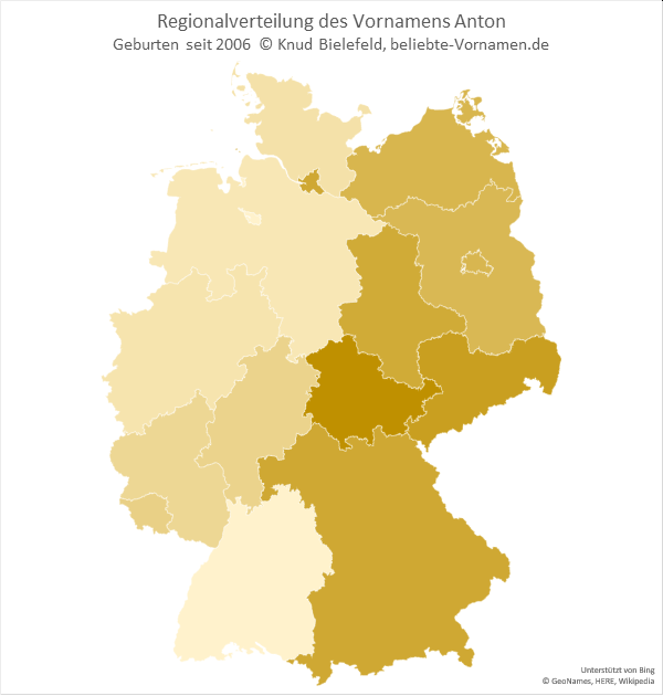 Vorname Anton * Statistik, Herkunft und Bedeutung