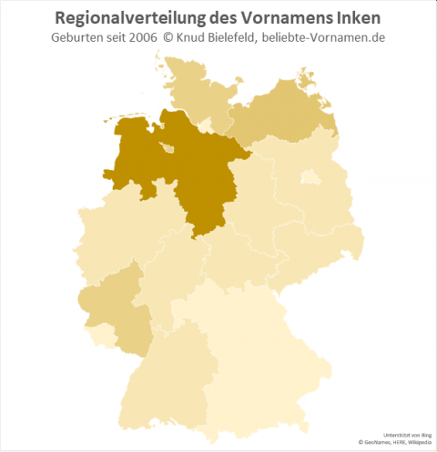 Vorname Inken * Statistik, Herkunft und Bedeutung