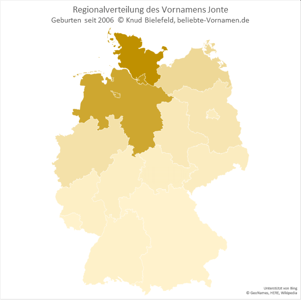 Vorname Jonte * Herkunft, Statistik und Bedeutung