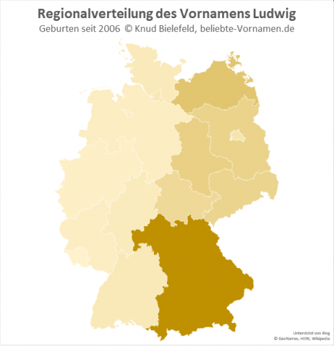 Vorname Ludwig * Herkunft, Statistik und Bedeutung