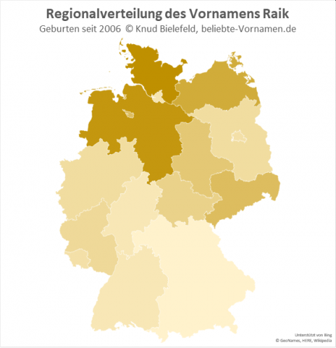 Vorname Raik * Statistik, Herkunft und Bedeutung