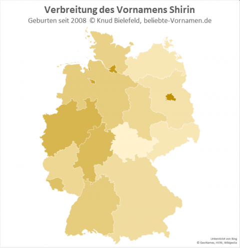 Vorname Shirin * Statistik, Herkunft und Bedeutung